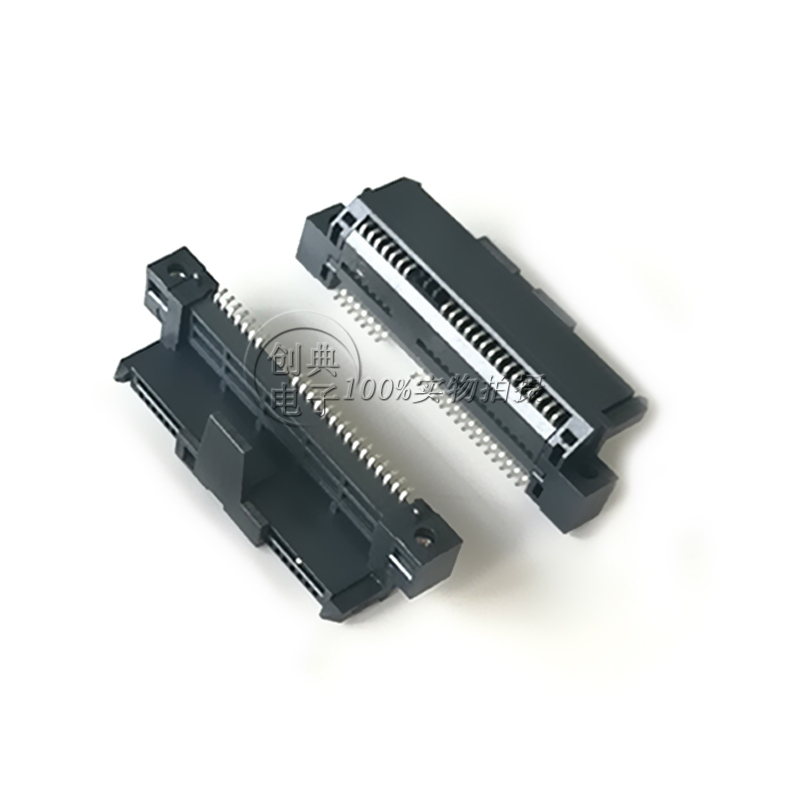 SATA连接器座子7 15Pin/22Pin母座板上12.0H贴片SMT式带定位柱带锁孔硬盘接口插座--深圳市创典电子科技有限公司